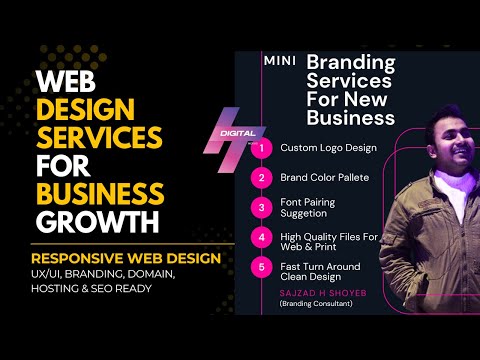 Web Design Services for Business Growth | UX/UI, Branding, Domain, Hosting & SEO Ready || #website