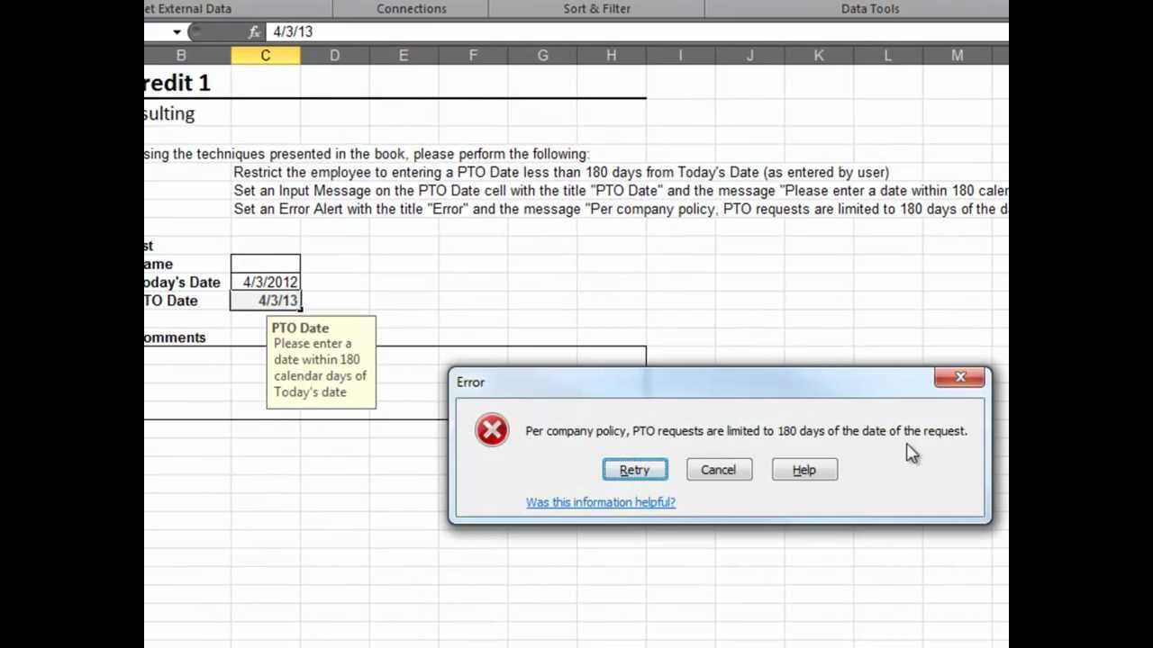 Data Validation - Excel University Volume 1