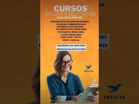 Cursos online e gratuitos com inscrições abertas essa semana!Acesse portal ead.creci.org.br