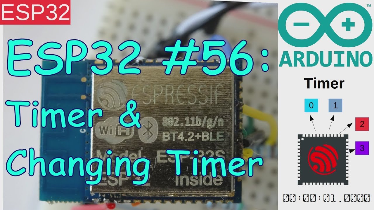 ESP32 #56: ESP32 Timer & Multiple Timer & Changing Timer