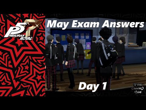 Persona 5 Royal May Exam Answers Day 1