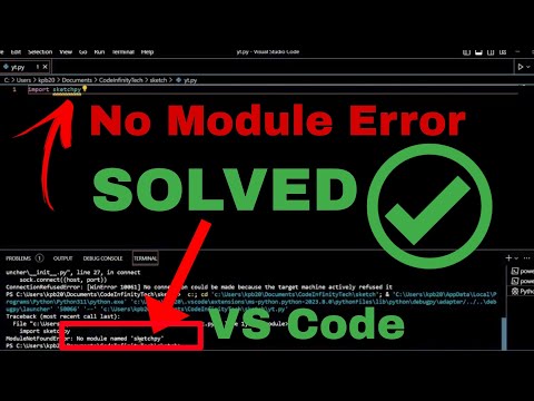 Module import error in Visual studio code | Module Not Found Error | Solved Vs Code | Venv