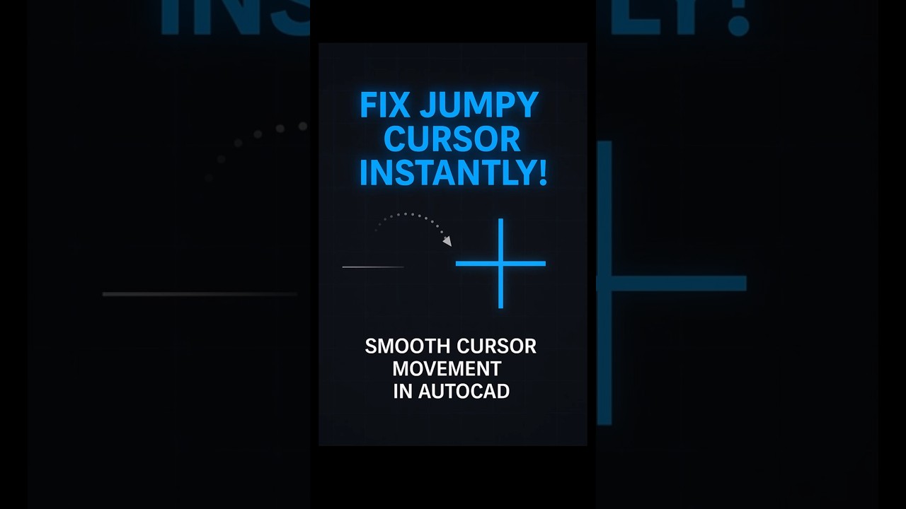 Fix Jumpy Cursor in AutoCAD | Smooth Cursor Movement in Seconds!
