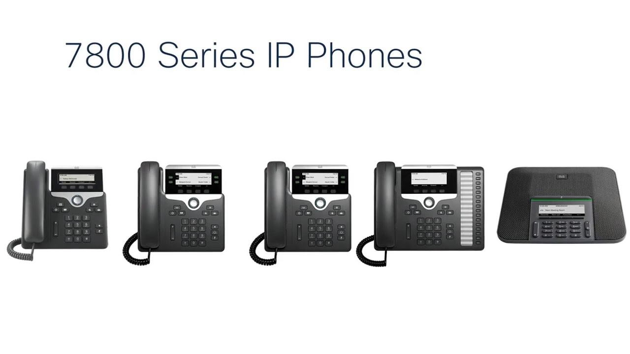Cisco IP Phone 7800 Series with Multiplatform Firmware