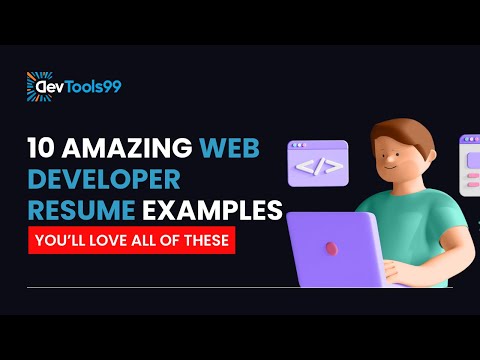 10 Amazing Web Developer Resume Examples for Different Web Dev Specializations #devtools99