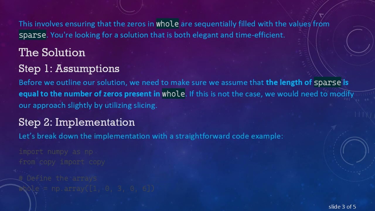 Efficiently Fill Numpy Array with Values from Another Array