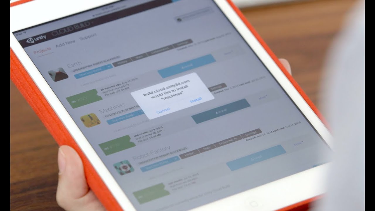 Unity Cloud Build and Tinybop