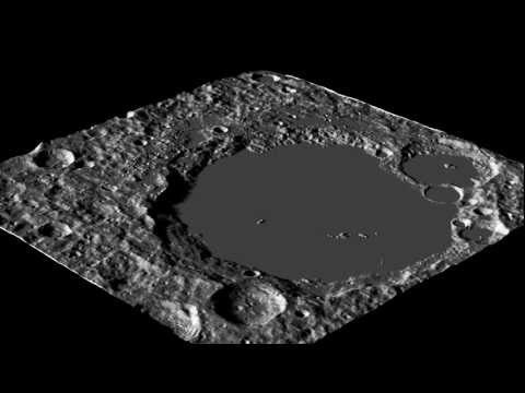 Lunar crater displacement test