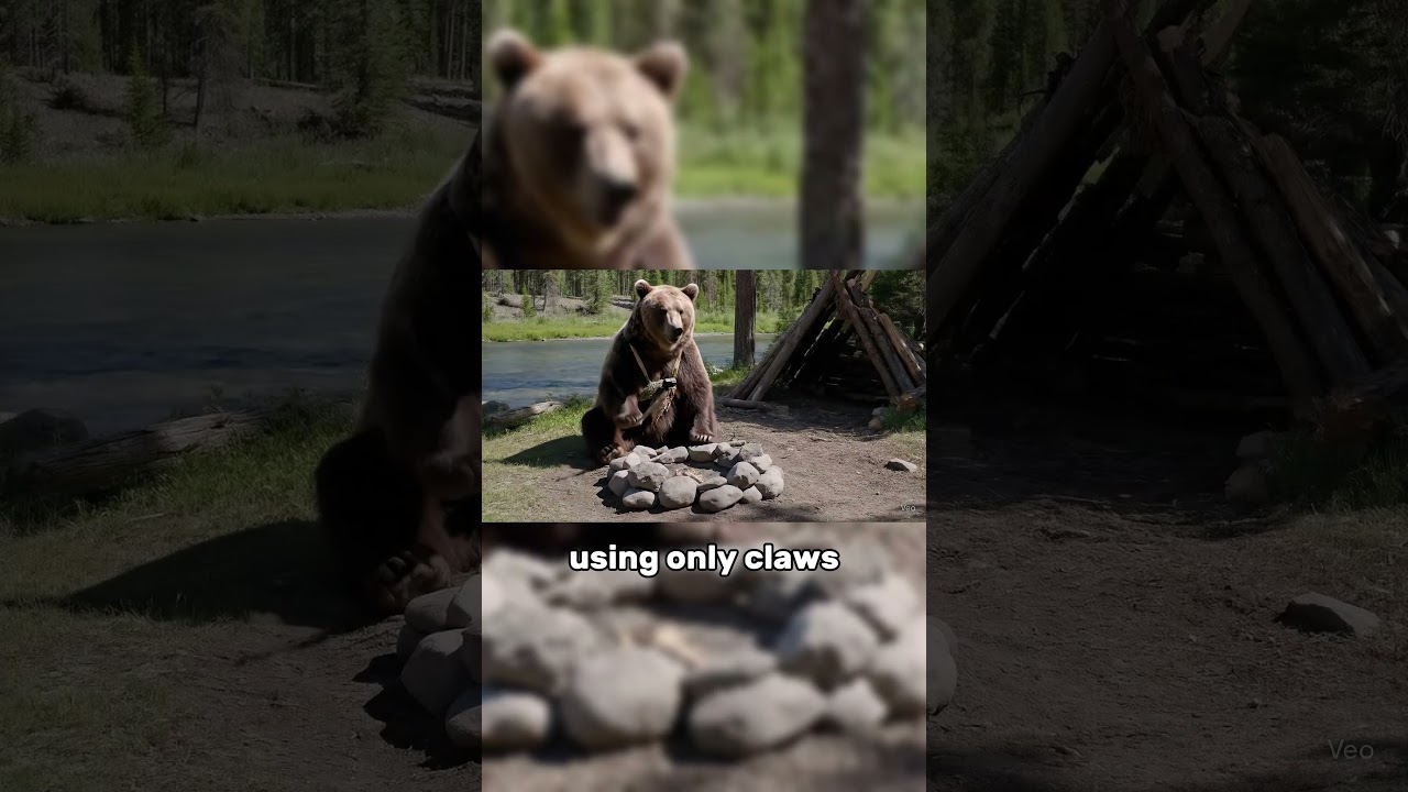 Bear camping AI 😹