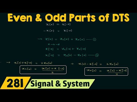 Even and Odd Parts of Discrete Time Signal Video Lecture - Crash Course for GATE ECE (English ...
