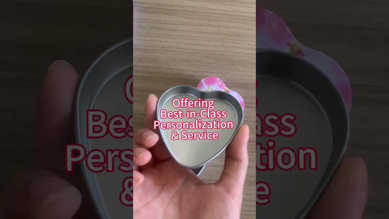 Custom Logo Candy Sweets Heart Shaped Tin Box Love Wedding Gift Heart Tin Can