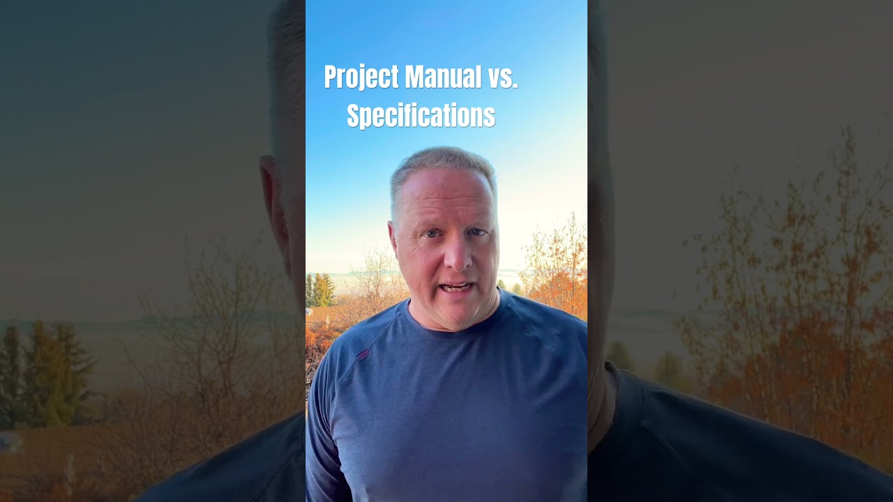 Project Manual vs. Specifications #architecture #construction #specifications
