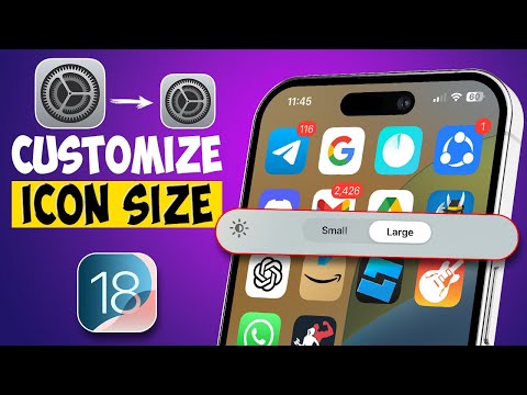 How to Change the App Icon Size on Control Center in iOS 18 | Resize App Icons on Control Center