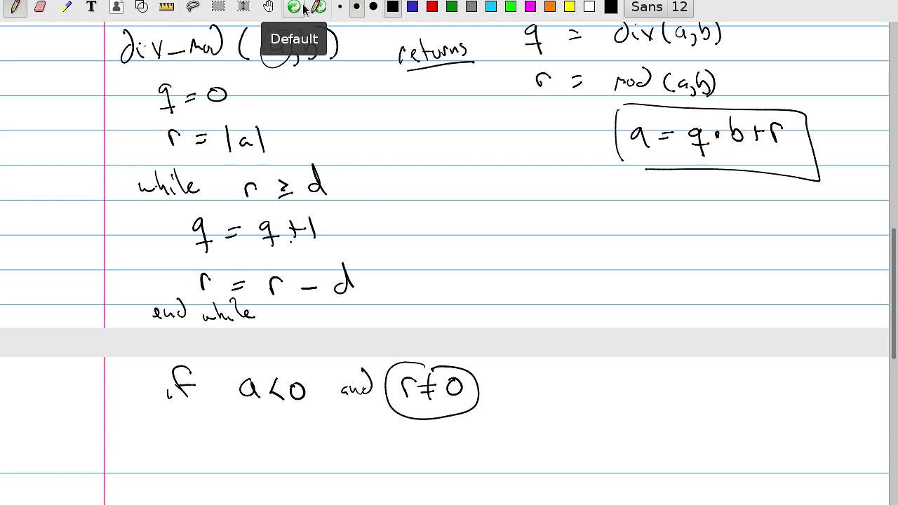 Number Theory: Div Mod Algorithms
