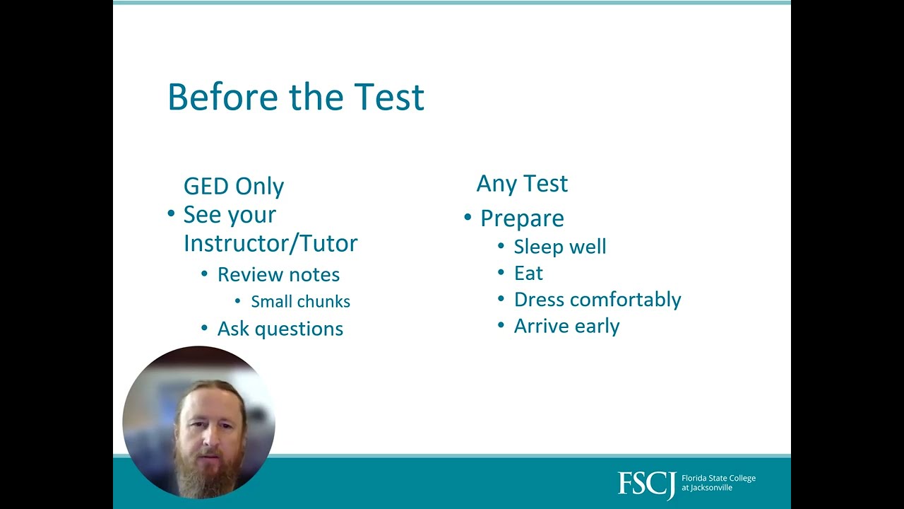 FSCJ Test Taking