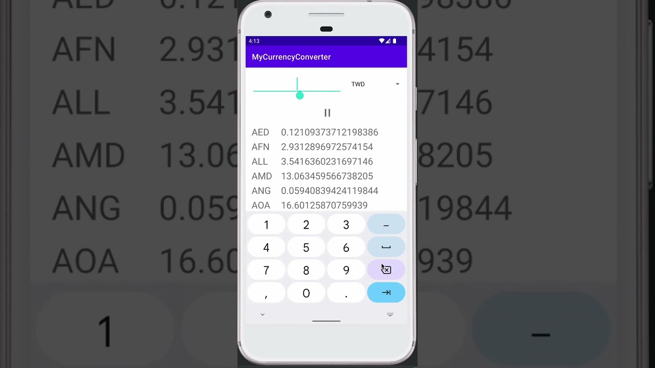 Project: My Currency Converter 1.0.0
