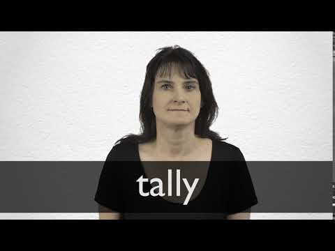 How to pronounce TALLY in British English