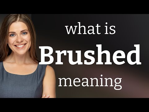 Brushed • BRUSHED definition