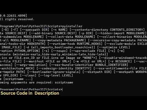 How to fix pyinstaller is not Recognized as Internal and External Command Operable Program