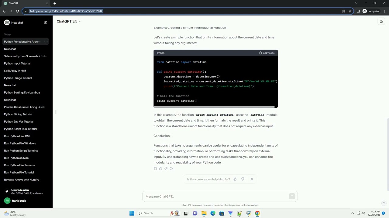 takes no arguments python