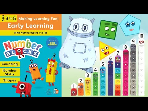 Numberblocks Number Skills, Counting & Shapes Maths Book | Early Learning | Math Link Cubes 1-10