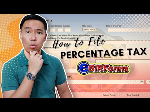 How to File Quarterly Percentage Tax Return (2551Q) using eBIR Forms with Penalties
