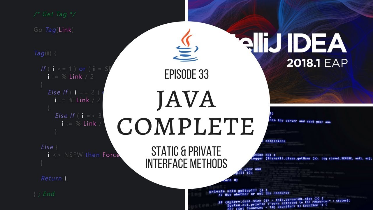 Java Complete Tutorial Ep. 33 - Static & Private Interface Methods
