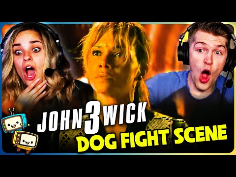 JOHN WICK 3 Dog Fight Scene (w/Halle Berry) Reaction! | Keanu Reeves
