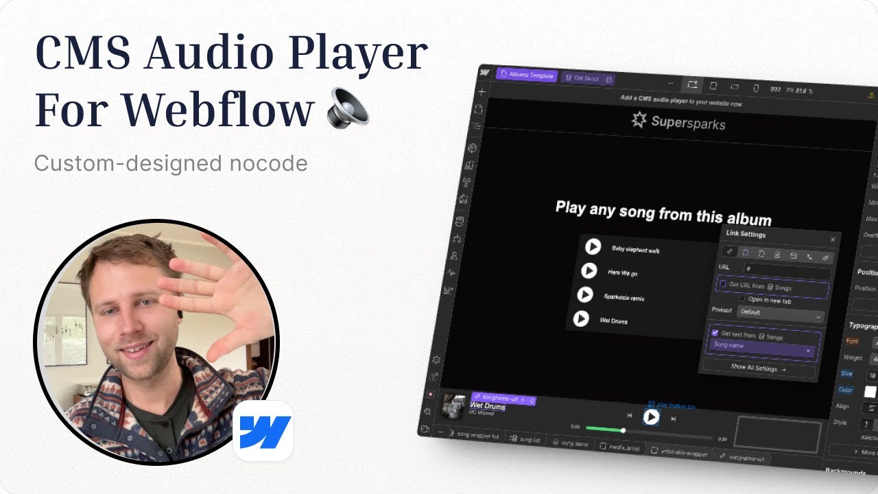How To Create A Customizable CMS Audio Player In Webflow - Show & Tell ...