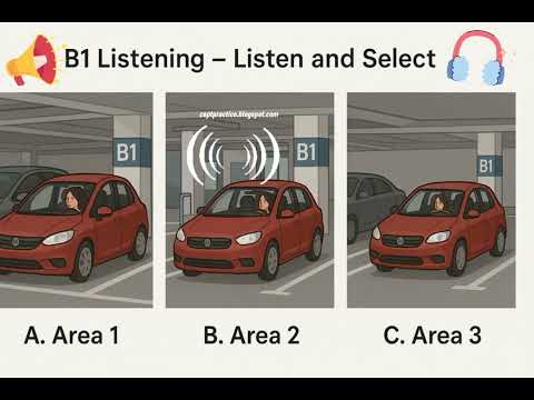 b1 listening with answer about parking