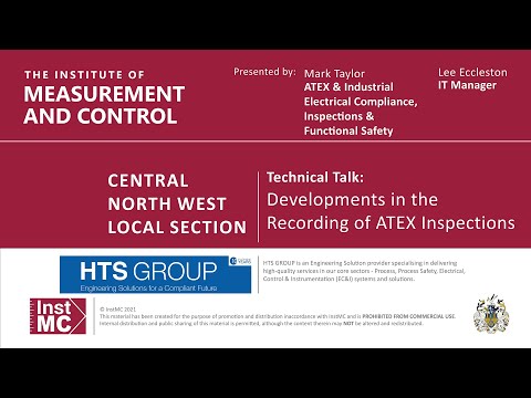 InstMC CNW - Technical Talk - Developments in the Recording of ATEX Inspections by Mark Taylor