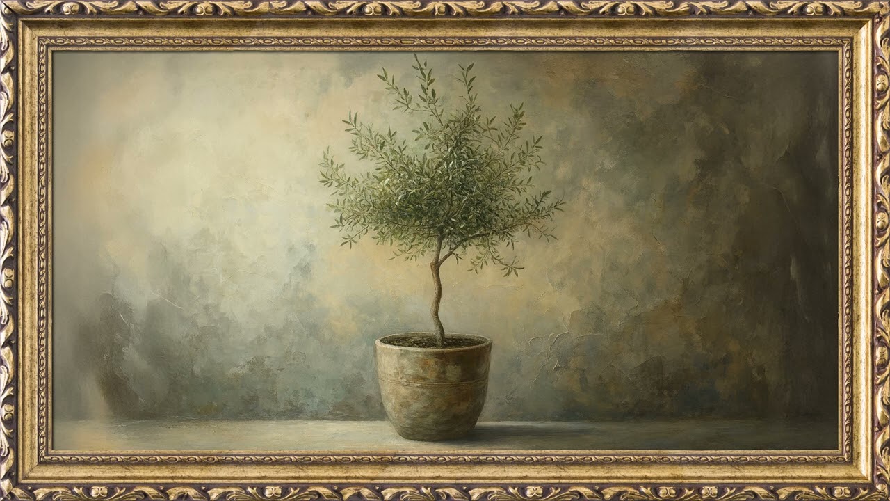 Olives Tree Painting | 8 Hours of Frame TV Art in 4K | No Music | Elegant Digital Wall Art 🖼️