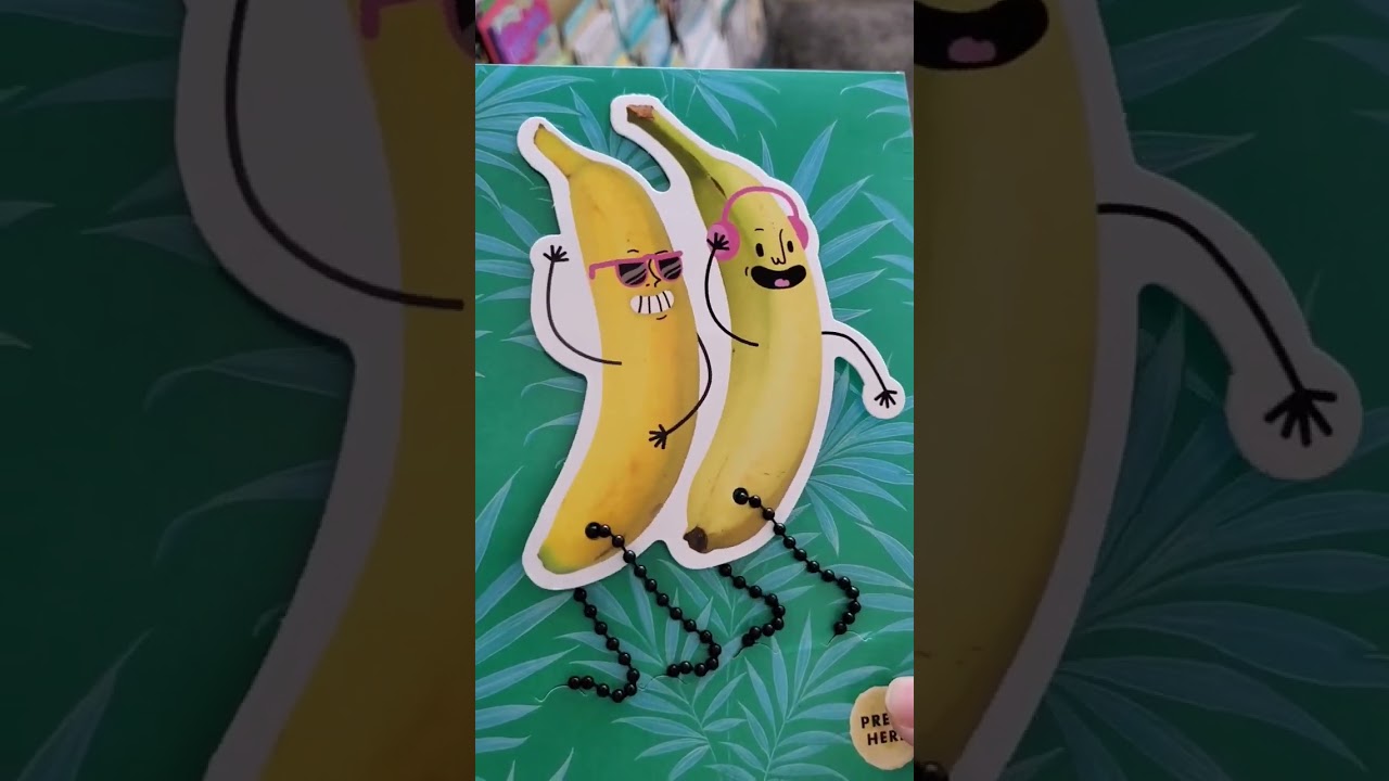 Dancing Banana ,Fun Birthday Card #reels #shorts #cards