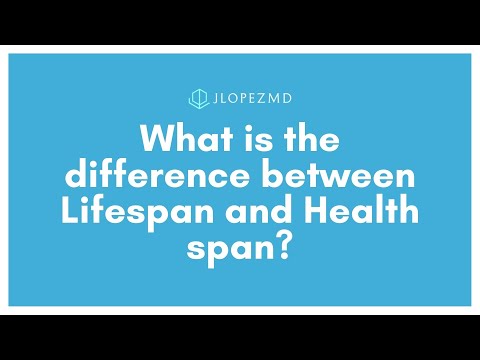 What is the difference between Lifespan and Health span?