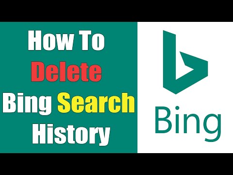 How To Delete Bing Search History 2021 | Clear Microsoft Bing Search History Help | Bing.com