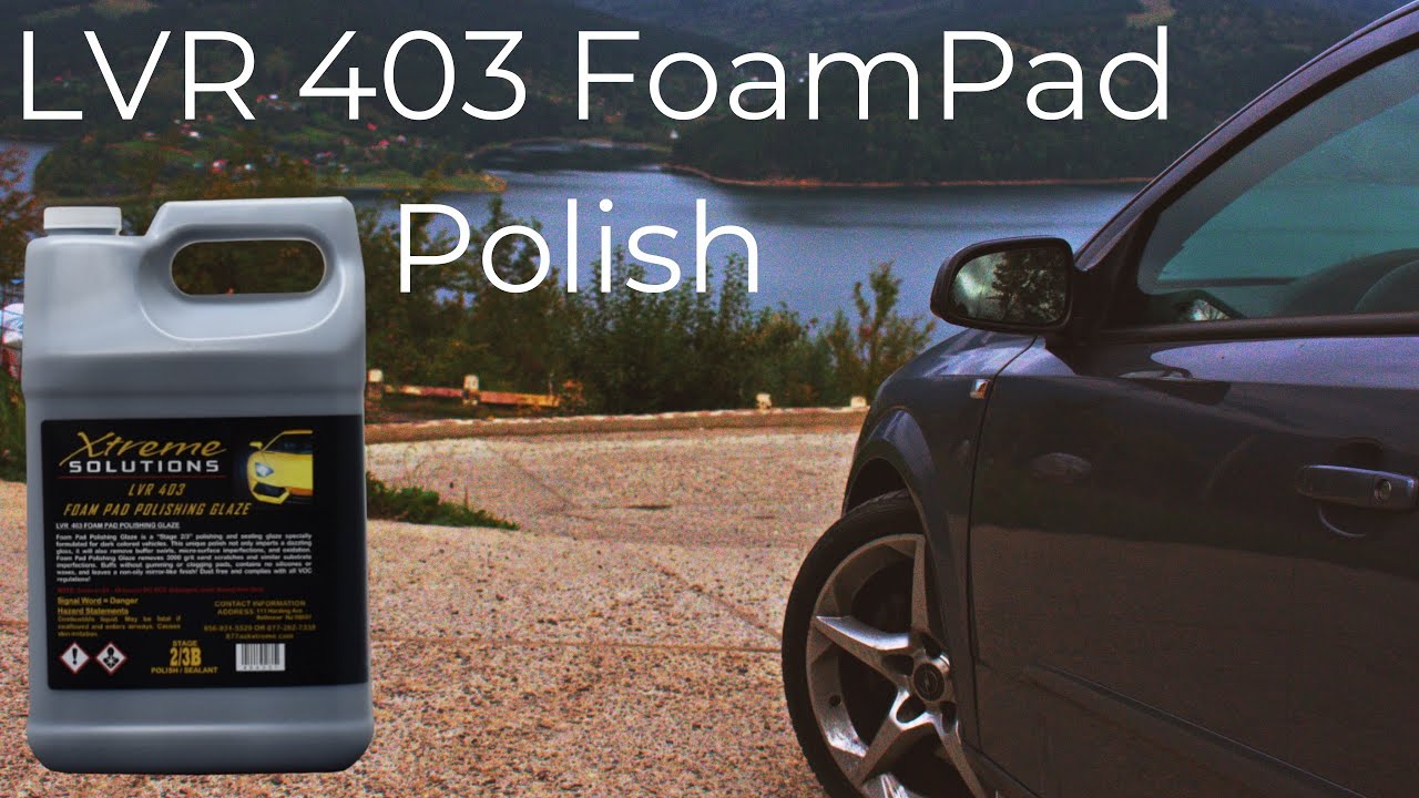 LVR 403 Foam Pad Polishing Glaze - Cure time explained
