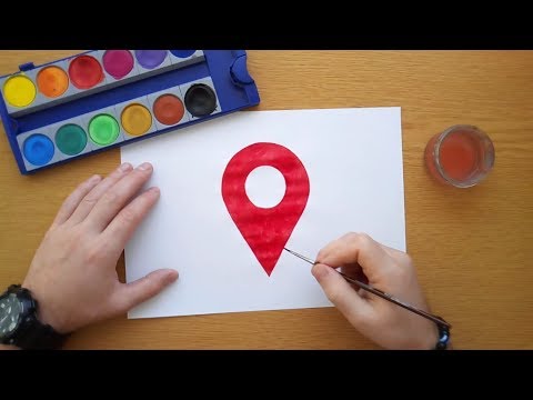 How to draw a map location icon
