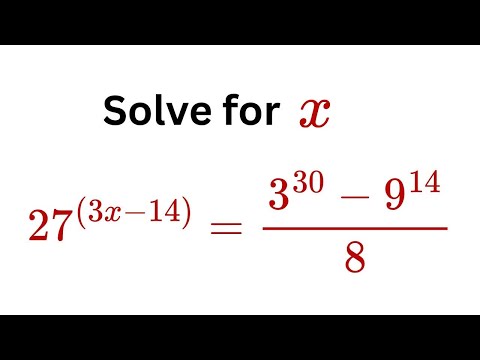 Can you solve this exponential equation❓❓ (Solve for x) #math #maths