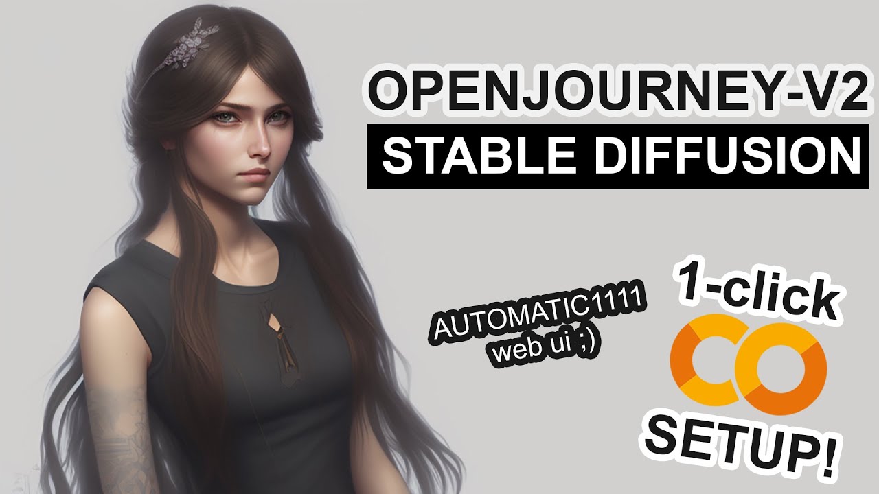 Openjourney-v2 - Stable Diffusion 1-CLICK Google Colab Setup