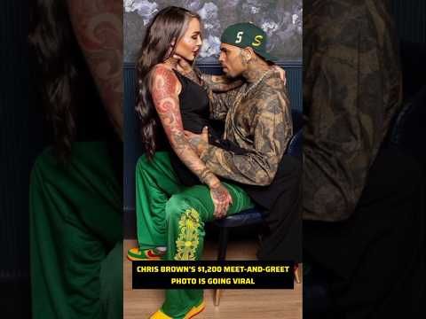 Chris Brown’s $1,200 Meet & Greet Photo Breaks the Internet! #shorts #chrisbrown #wholesome #viral