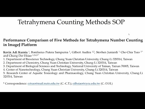 Performance Comparison of Five Methods for Tetrahymena Number Counting in ImageJ Platform