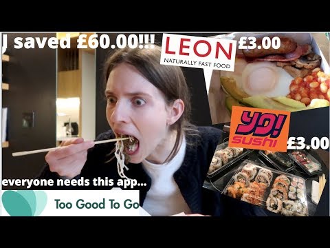i survived on restaurant leftovers for 24 hours *too good to go app*