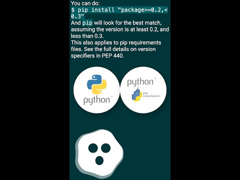 How to pip install a package with min and max version range? #shorts