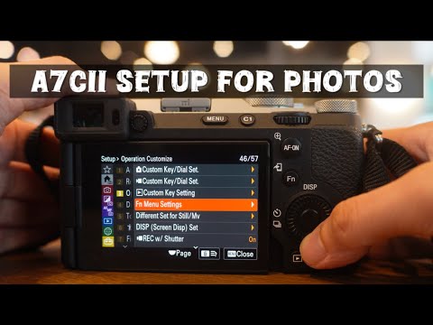 Sony A7C II: Menu settings for photography (Fn & custom buttons) (ILCE ...