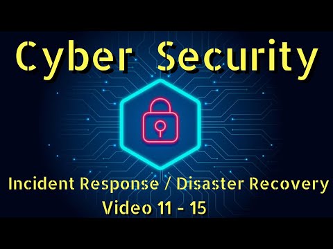 Cyber Security – Incident Response / Disaster Recovery - Video Chapter 11 of 15 ⚠️🛑