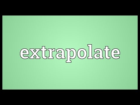 Extrapolate Meaning