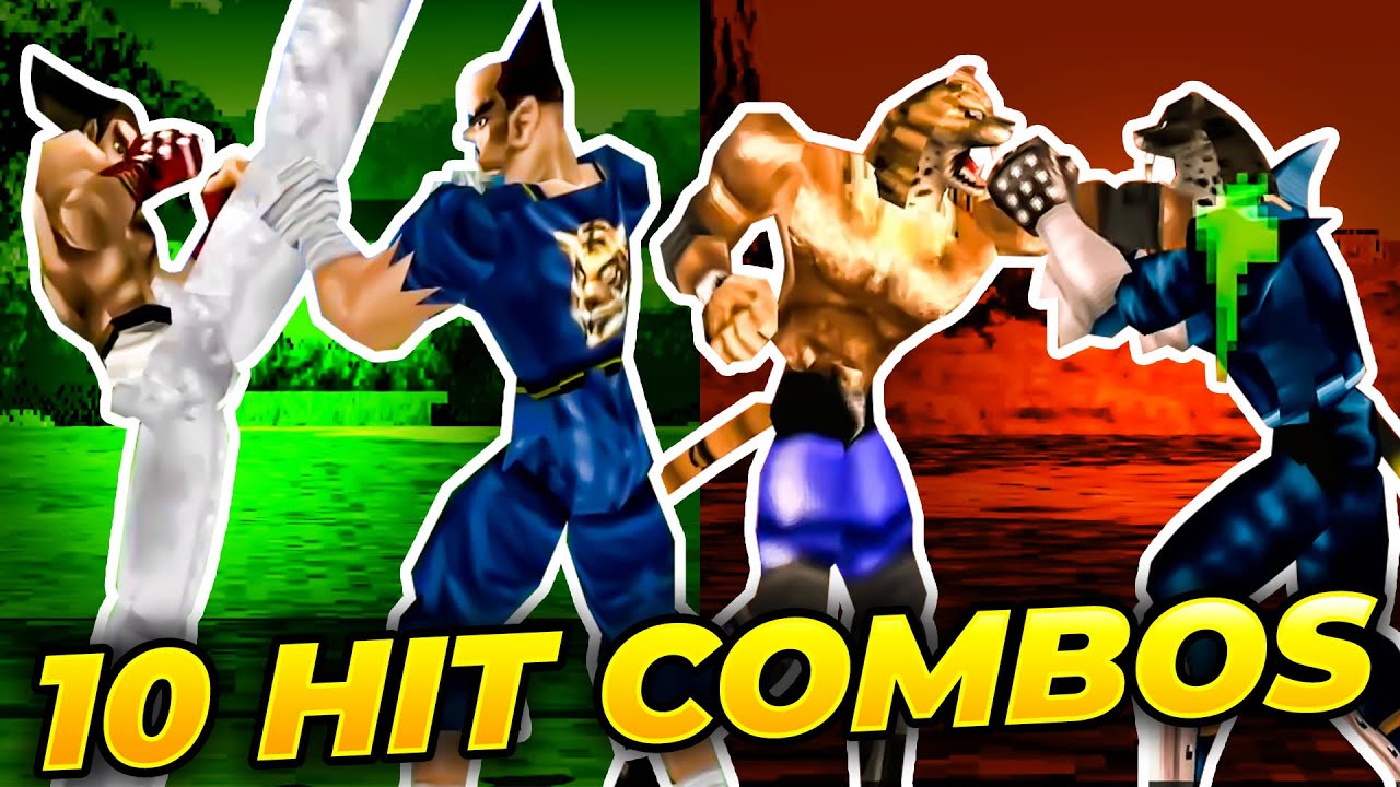ALL 10 HIT COMBOS TUTORIAL - Tekken 1