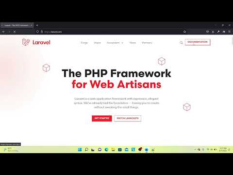 Install Laravel 9 on windows 11 or Laravel9 installation