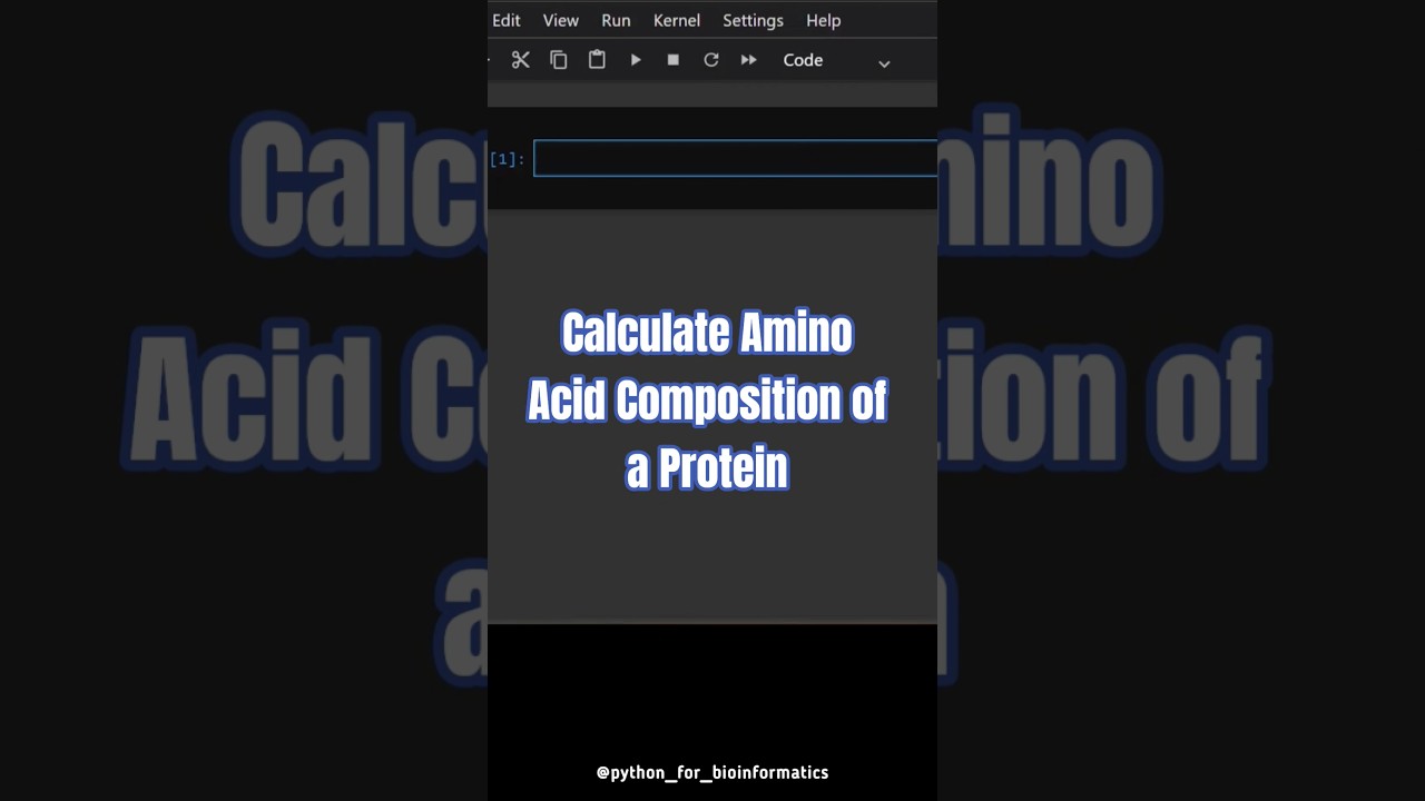 Calculating Amino Acid Composition of a Protein #python #biotechnology #bioinformatics #protein
