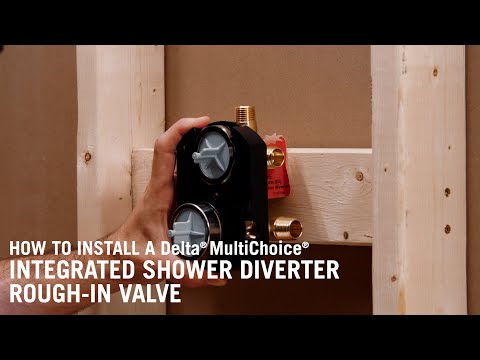 How to Install a Delta® MultiChoice® Integrated Shower Diverter Rough-In Valve